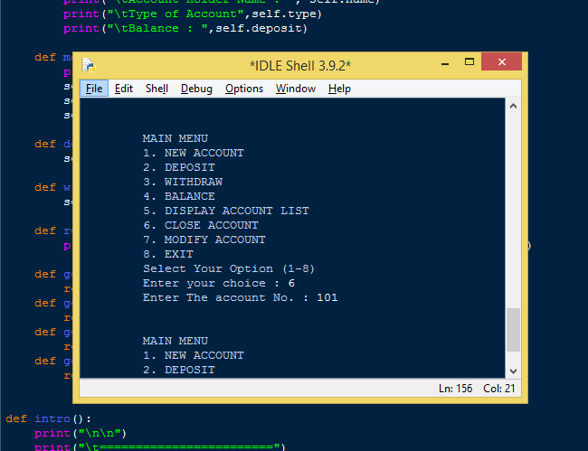 Simple Banking System With Database In Python Free Source Code Sourcecodester 